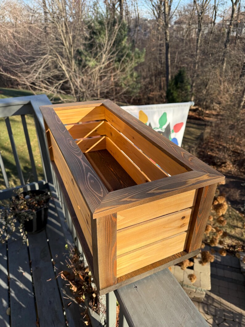 Cedar Planter Box, Indoor/outdoor Planter Box, Garden Herb Box, Flowers, Herbs, Planter Box ...
