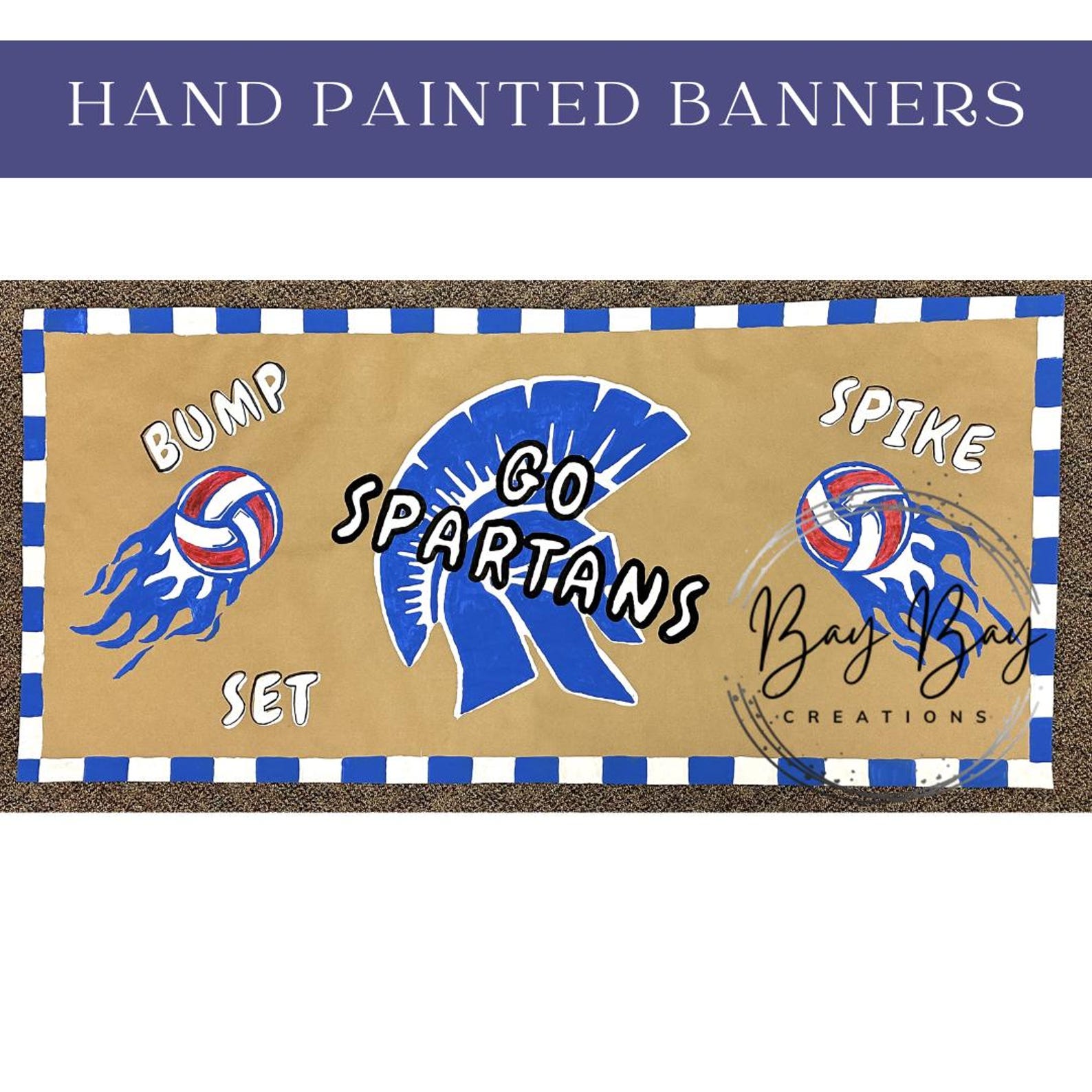 Hand Painted Custom Party Banners, Hand Painted Banner, Custom Football ...