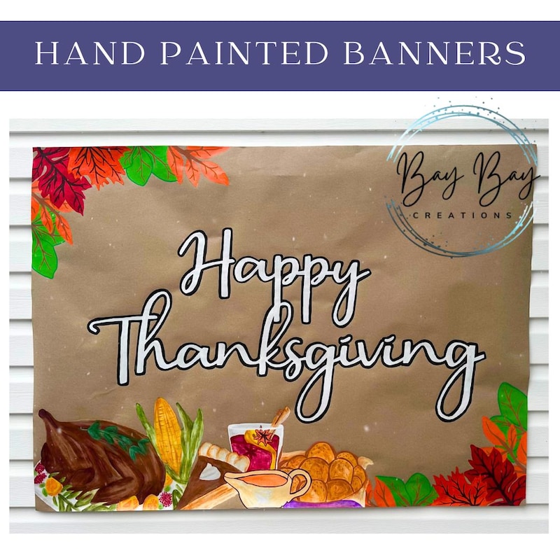 Thanksgiving Banner - Etsy