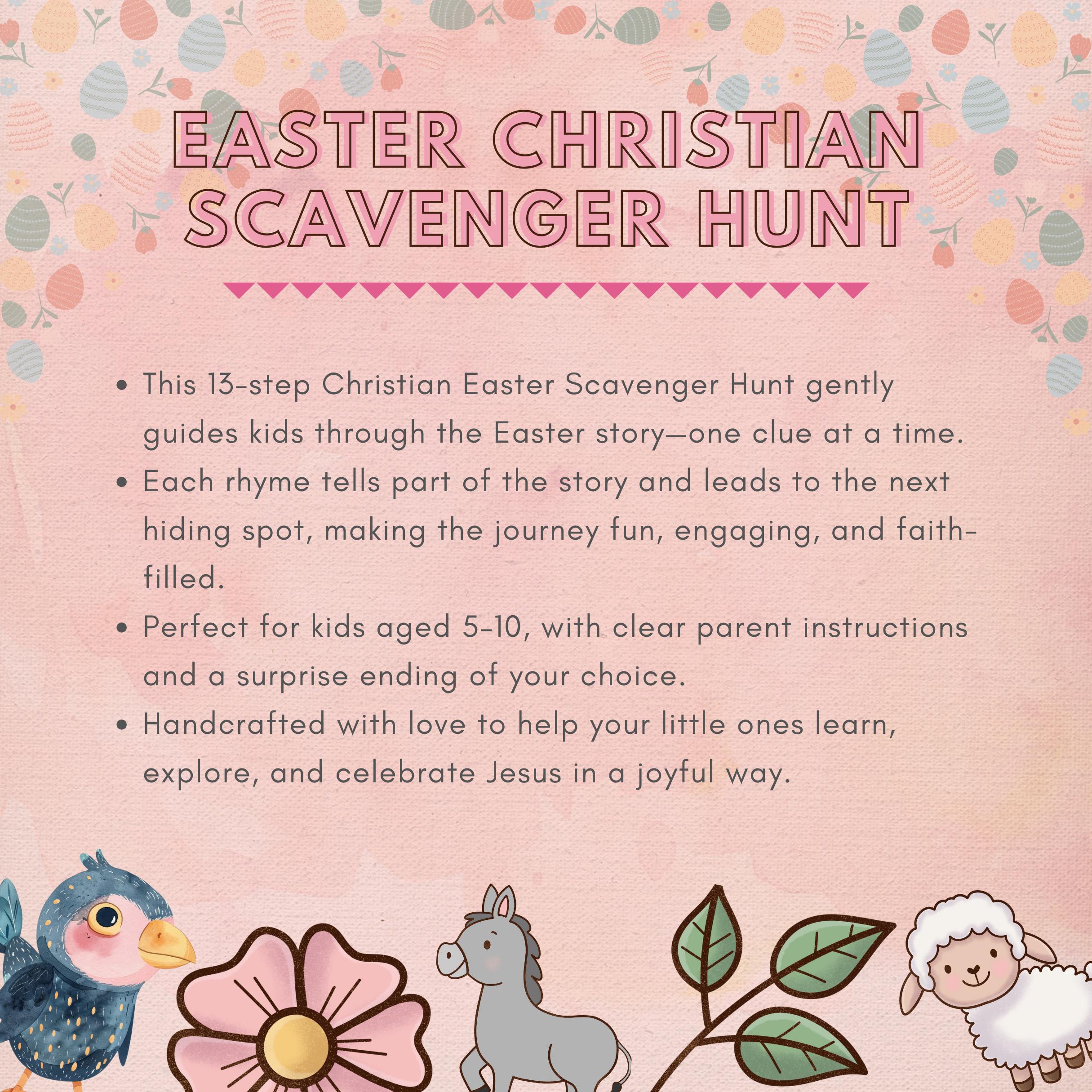 Christian Easter Scavenger Hunt – Resurrection Story Game - PRINT AT ...