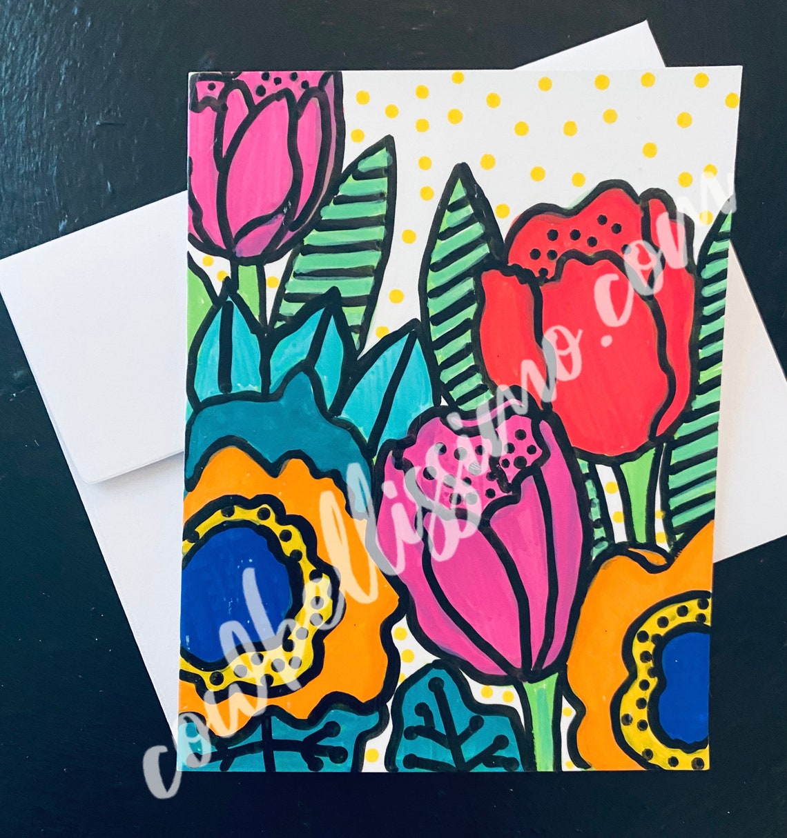 8 Happy, Pop-art Note Cards Created From Prints of My Artwork I Will ...