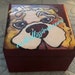 Bulldog Hinged Wooden Box - Etsy