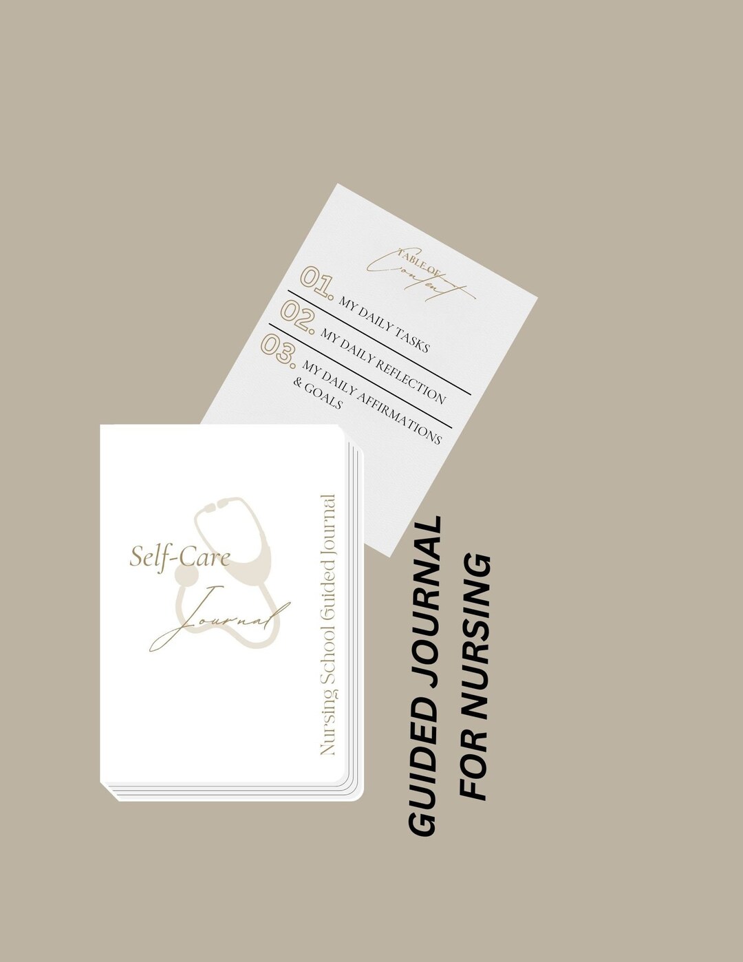 SELF-CARE JOURNAL Digital Guided for Nursing Students, Nurses | Self ...