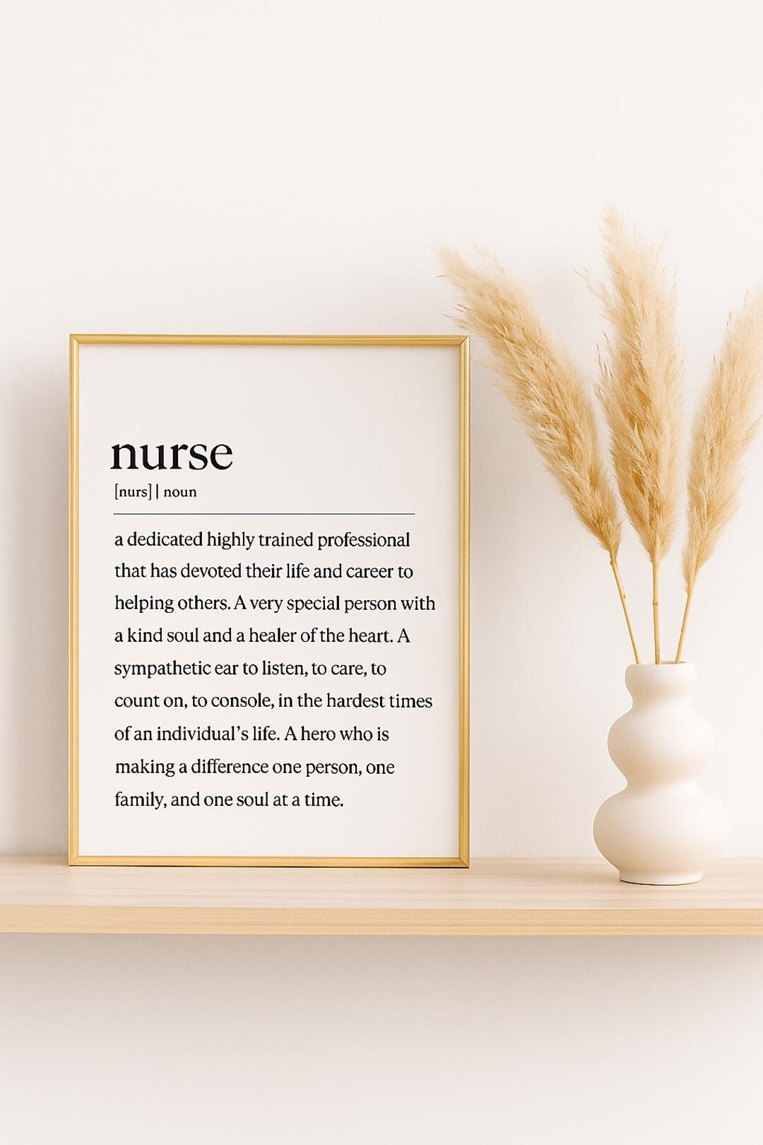 NURSE DEFINITION PRINTABLE | Gift for Registered Nurse, Licensed Nurses ...