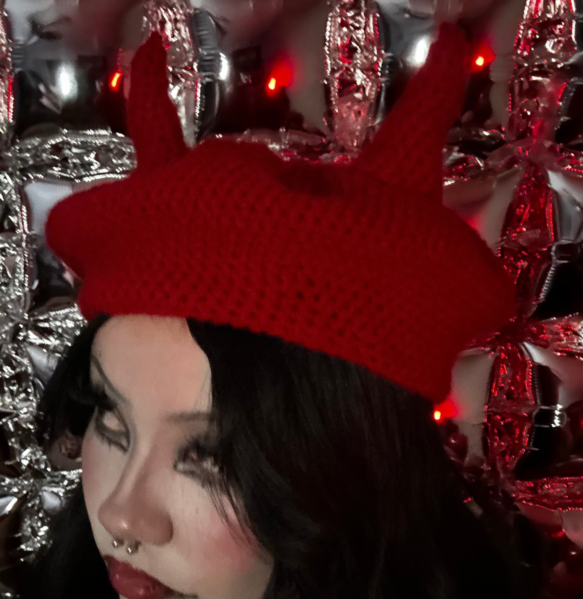 Beret With Horns - Etsy