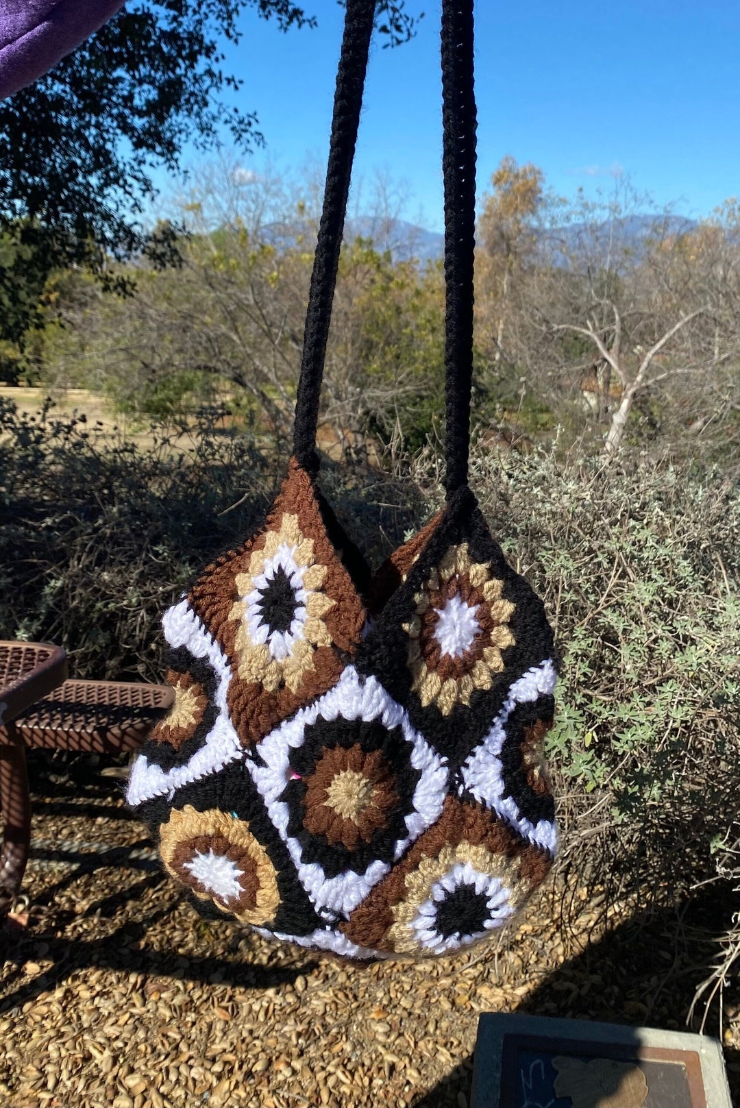 Handmade Granny Square Bag - Etsy