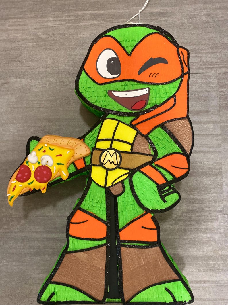 Piñata Tortuga Ninja Con Pizza - Etsy