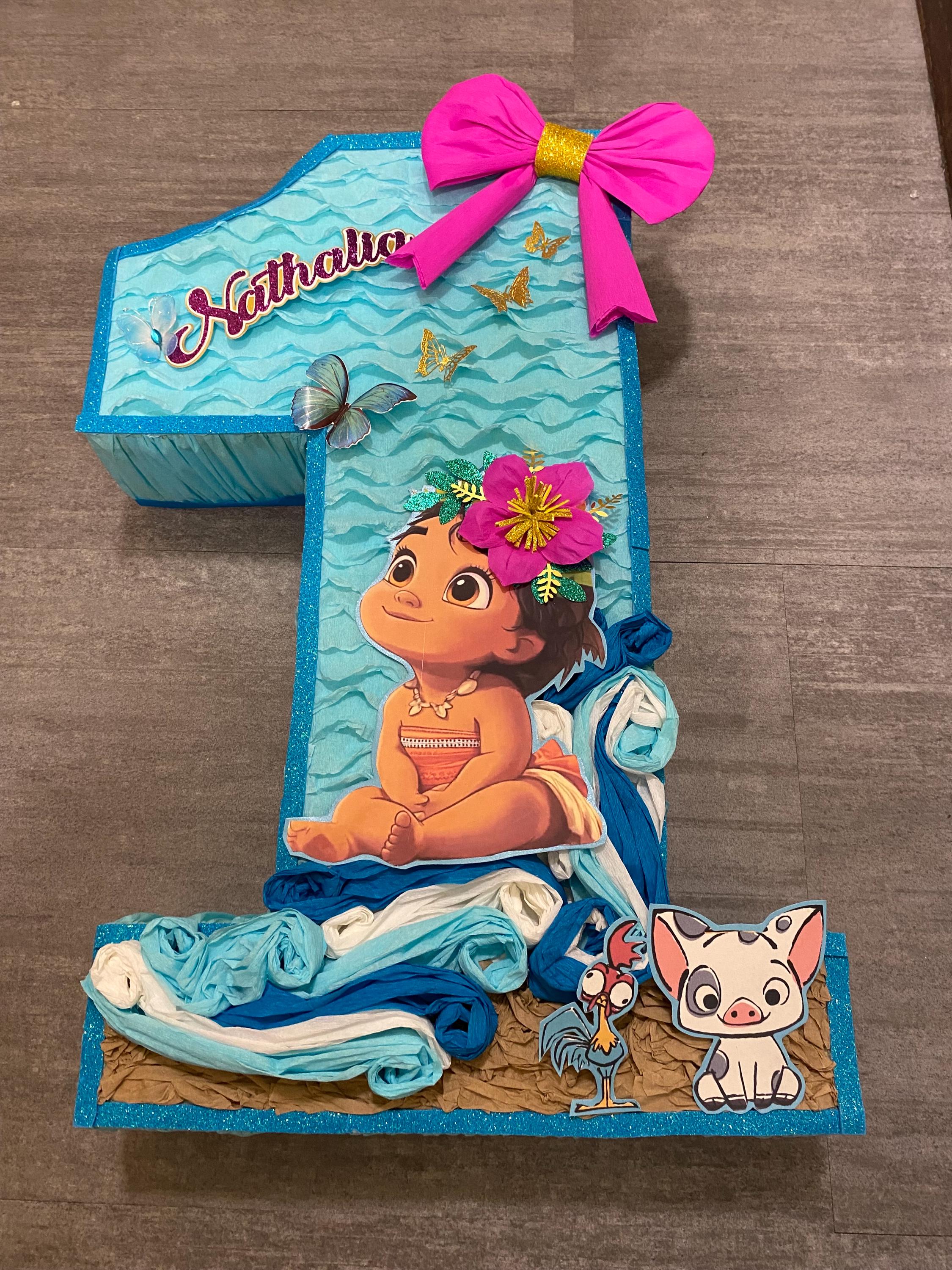 Piñata Moana Baby Número Inspirada - Etsy