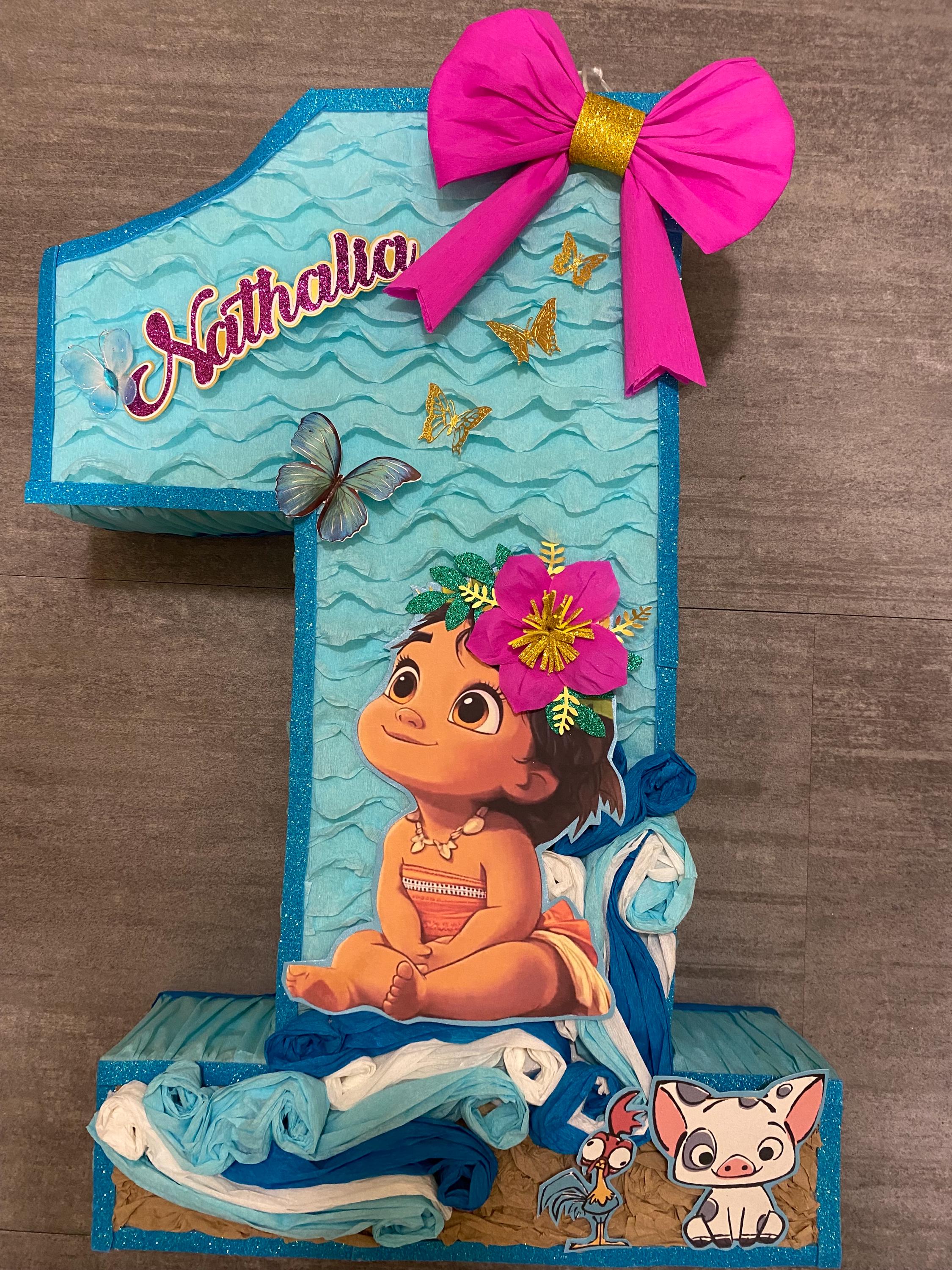 Piñata Moana Baby Número Inspirada - Etsy