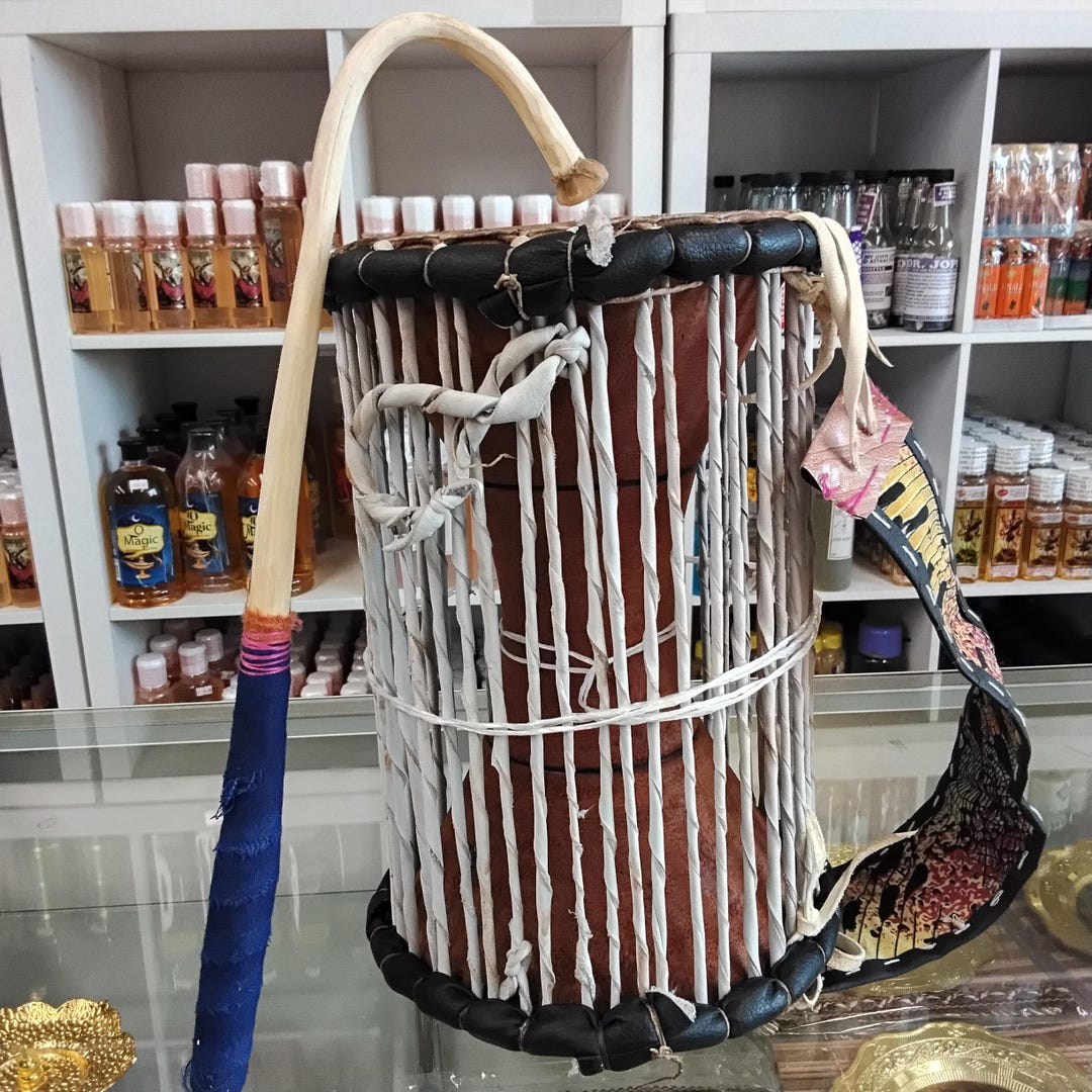 African Talking Drum With Stick / Ilu Gangan - Etsy