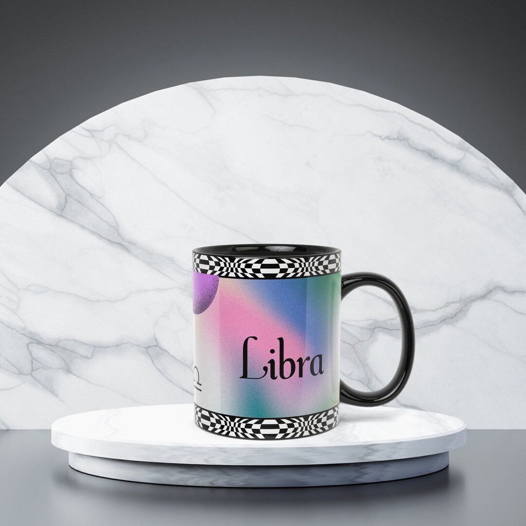 Libra Coffee Mug // Zodiac Tea Cup // Constellations in Space Gift - Etsy
