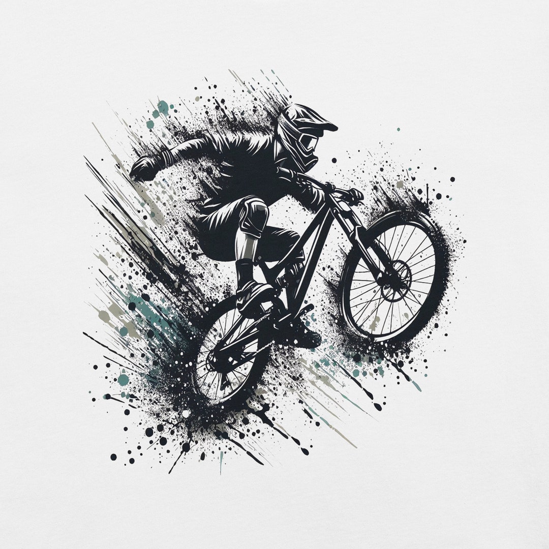 Unisex T-shirt, MTB T-shirt, Mountain Bike T-shirt, Cyclist T-shirt ...