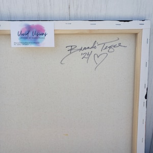 City Lights at Night Skyline View - Hand Painted Acrylic Canvas • 16 X ...