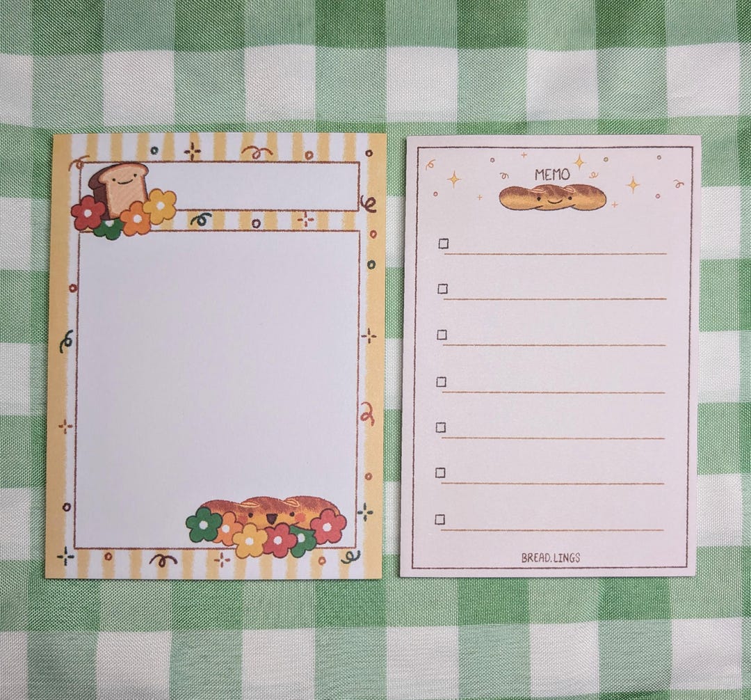 Bread Memo Pads - Etsy