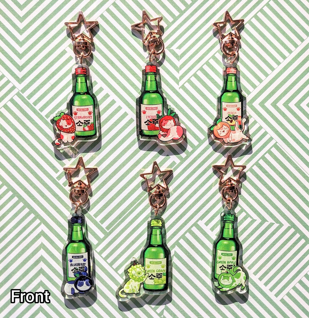 Soju Cats Acrylic Charm 2.5" - Etsy