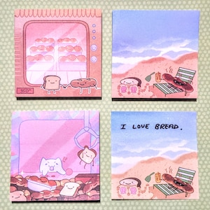Bread Sticky Notes - Etsy