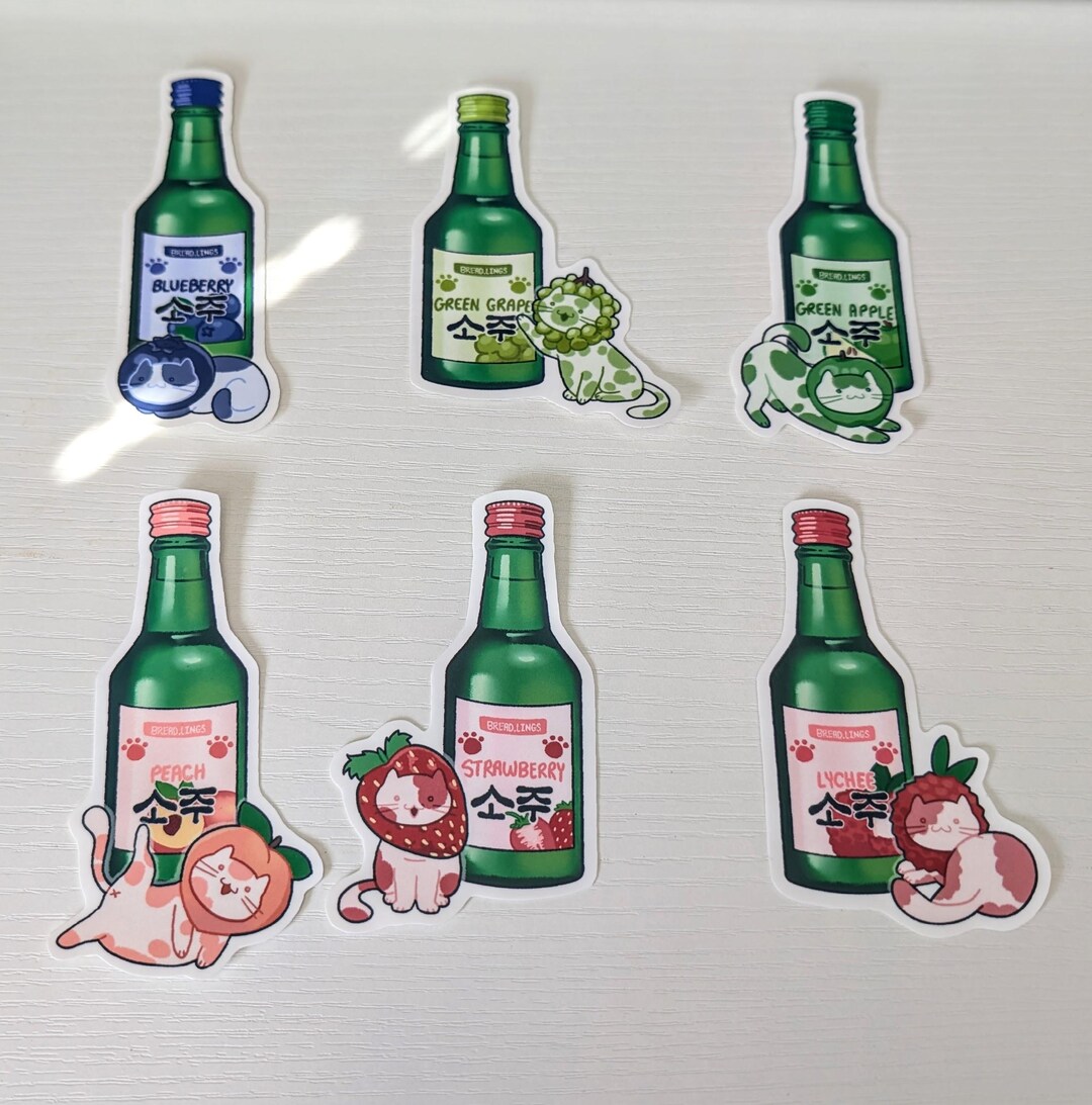 3" Soju Cat Stickers - Etsy