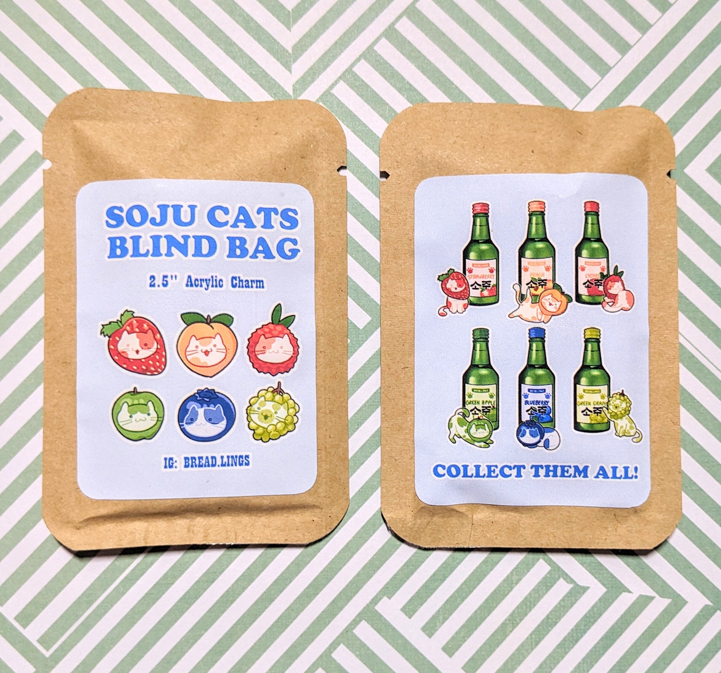 Soju Cats Acrylic Charm 2.5" - Etsy