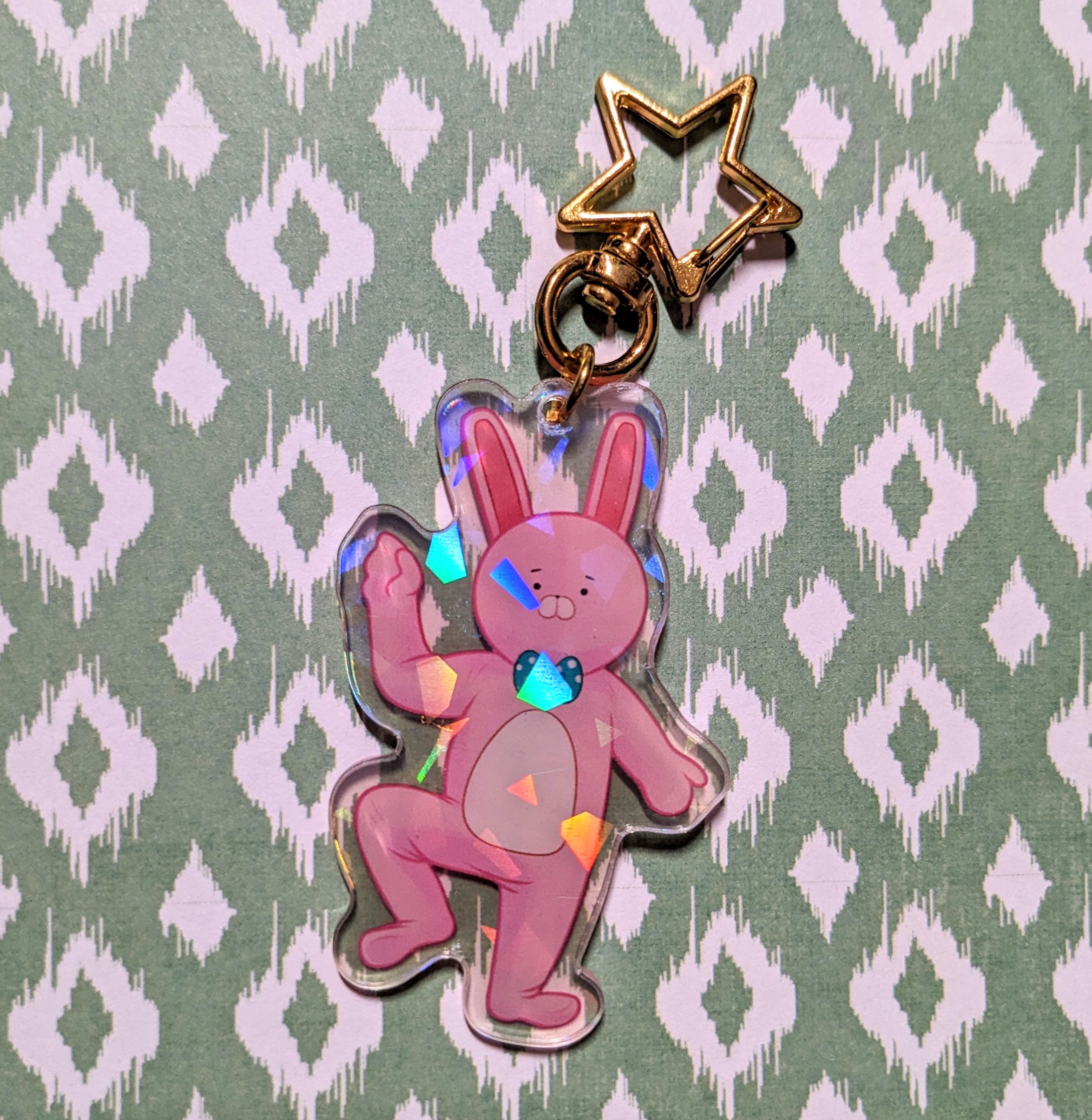 Usagi & Kuma Acrylic Charm 2.5 - Etsy