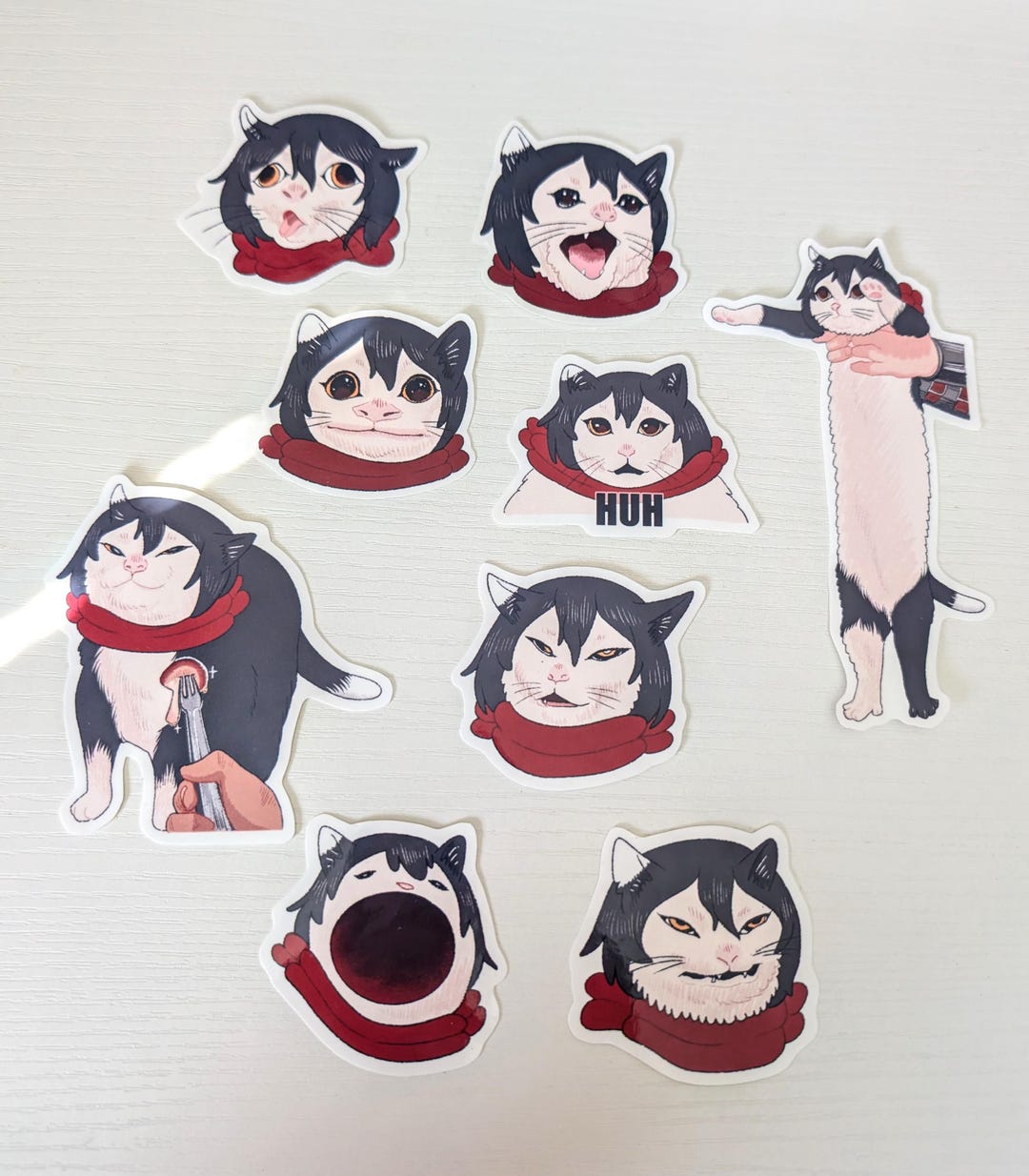 Izutsumi Cat Stickers - Etsy