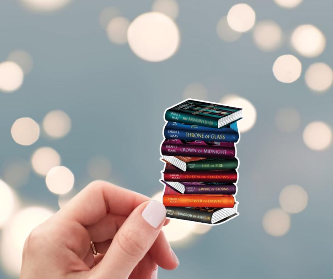 TOG Book Series Stack Sticker, 3 Sizes to Choose From, Bookish Sticker ...