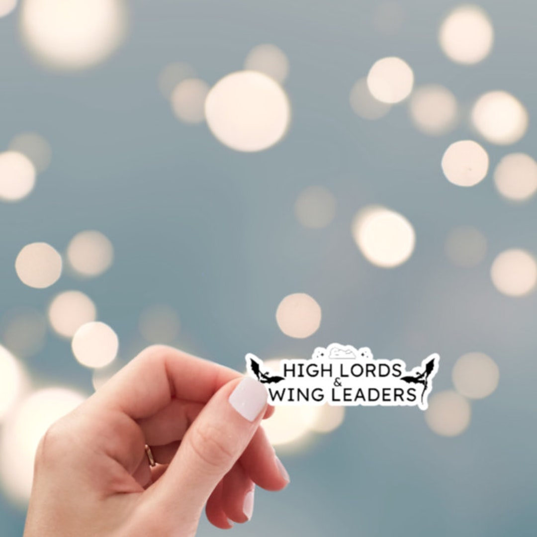 High Lords & Wing Leaders Sticker, 3 Sizes to Choose From, Bookish ...