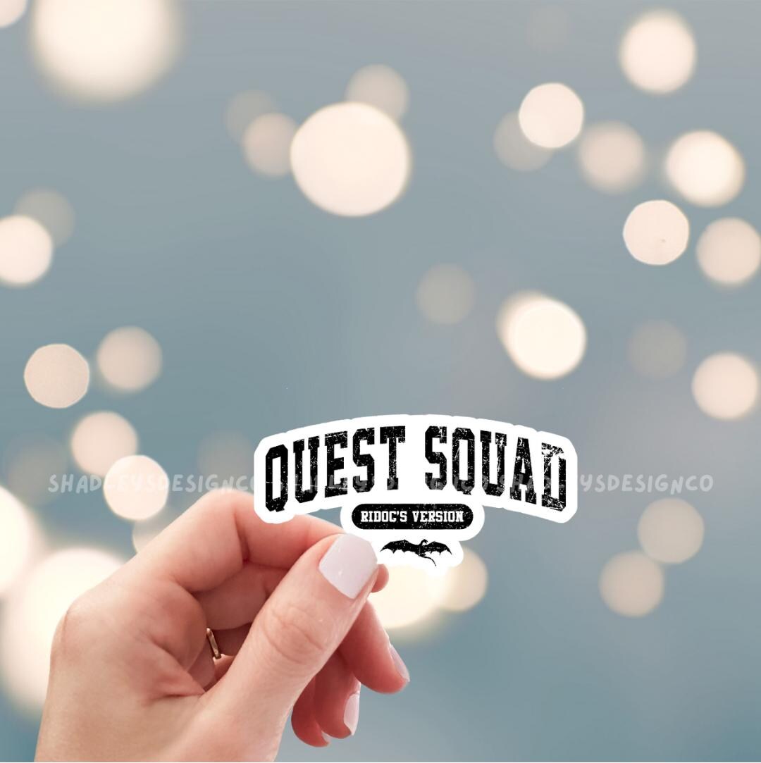 Quest Squad Sticker: Ridoc's Version, Booktok Kindle Laptop Decal - Etsy