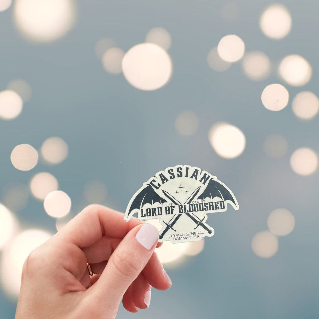 Cassian Lord of Bloodshed Sticker, 3 Sizes to Choose From, Bookish ...