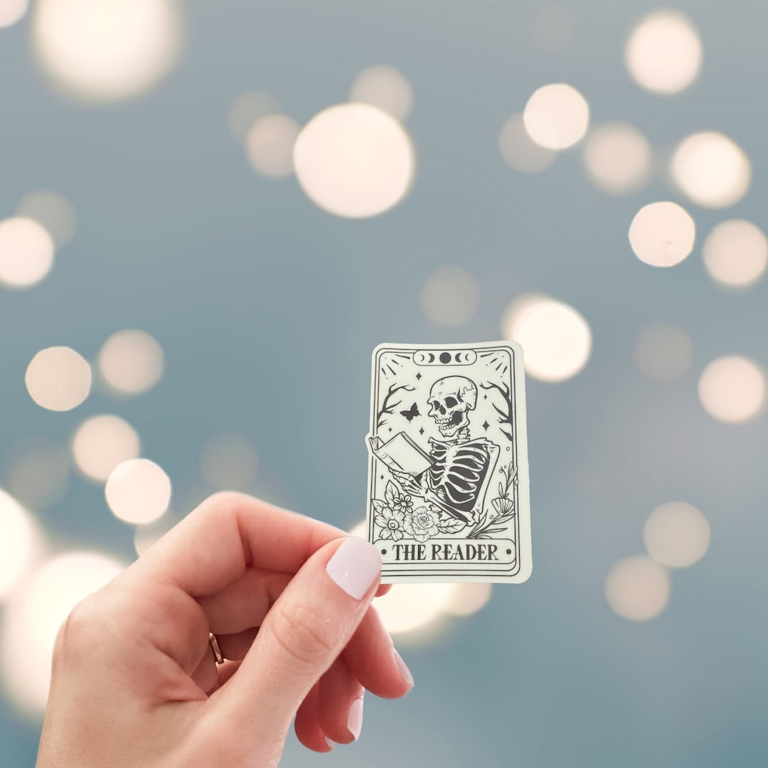 The Reader Sticker,3 Sizes to Choose From, Bookish Sticker, Kindle ...