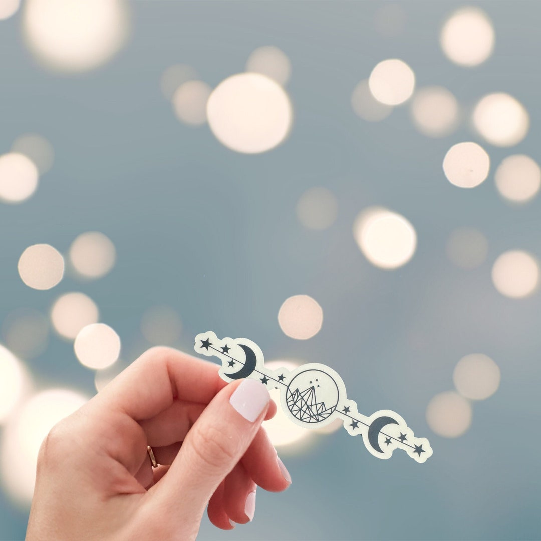 ACOTAR Velaris Moon & Stars Sticker, 3 Sizes to Choose From, Bookish ...