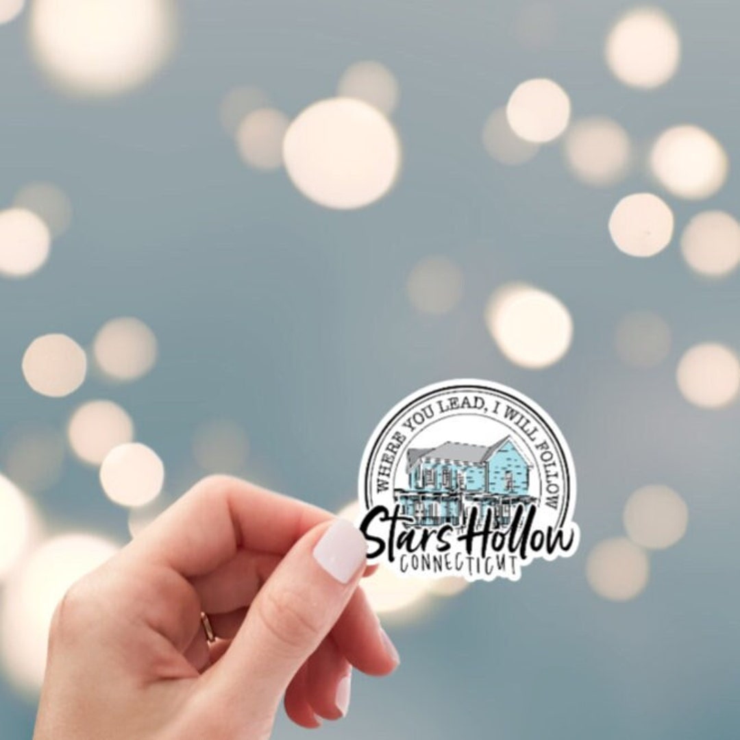 Stars Hollow Color Sticker, Bookish Sticker, Kindle Sticker, Laptop ...
