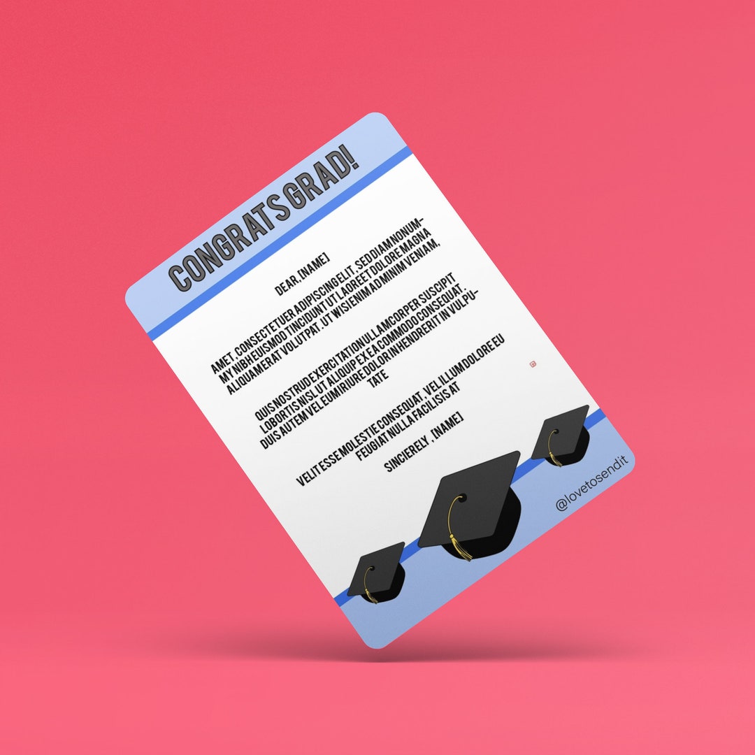 Congrats Grad Blue - Etsy