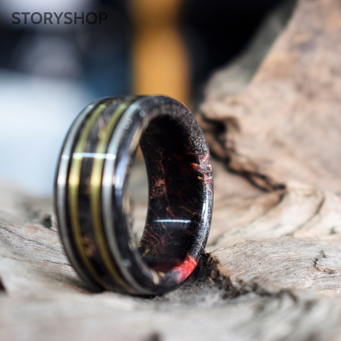 Wooden Rings With Carbon Fiberhandmade Rings/custom/wooden Rings From ...