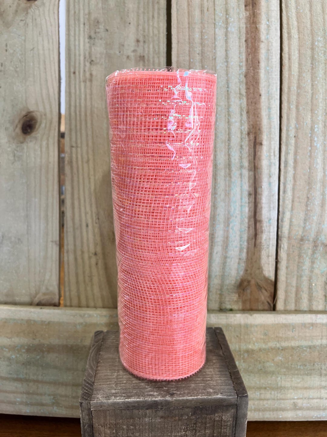 10" X 10Y Coral Mesh , Wreath Making Supplies, Spring Design Materials ...