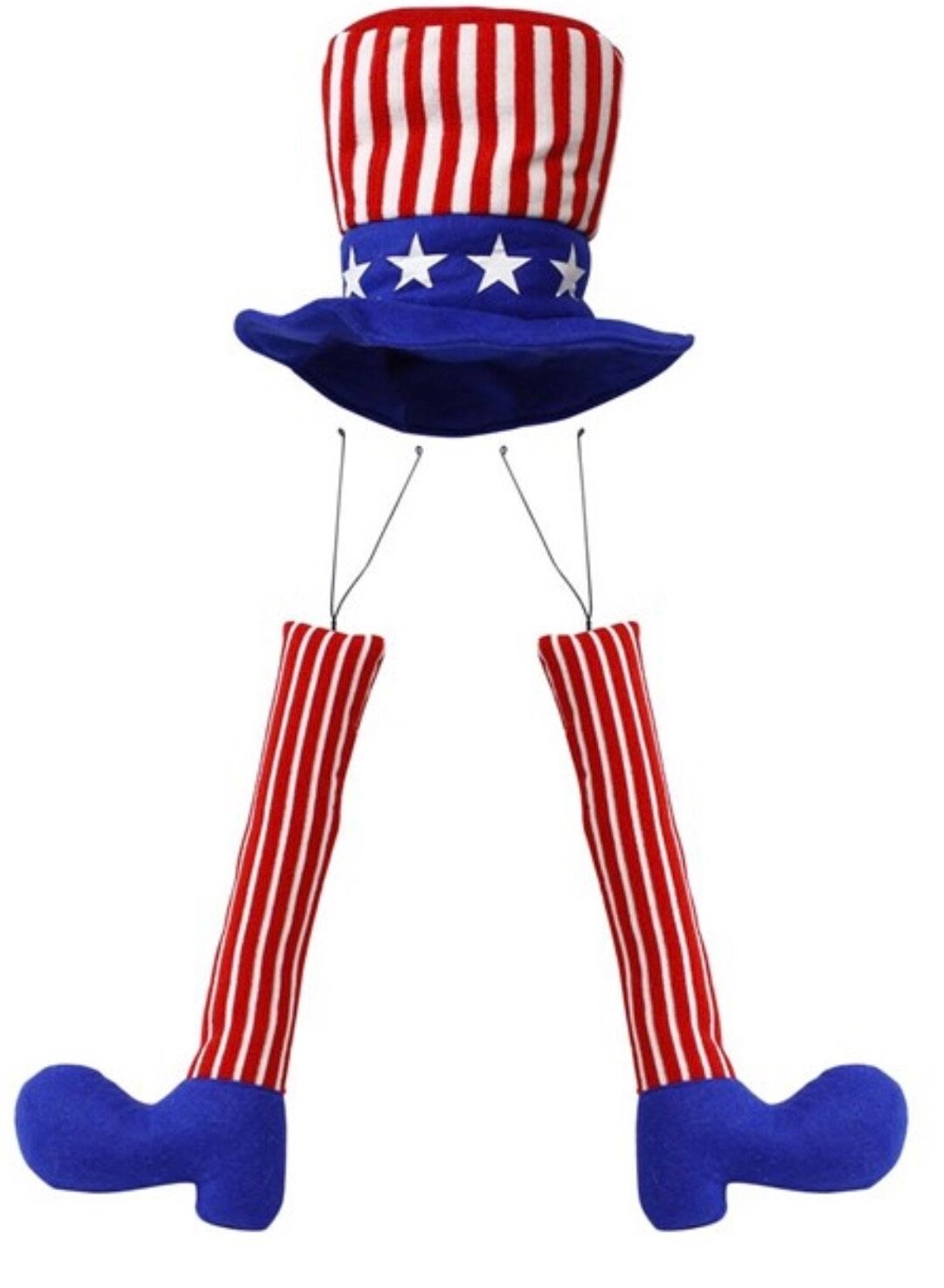 Clearance- 3 PC 21"h Uncle Sam Decor Kit, Patriotic Wreath Attachment ...