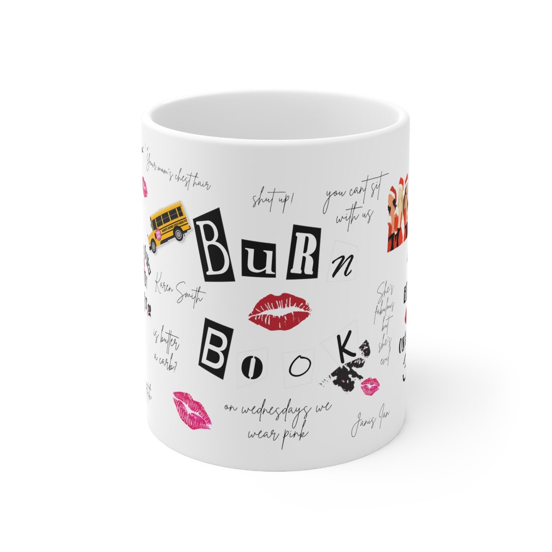 Burn Book Mean Girls Mug White Edition 11oz - Etsy
