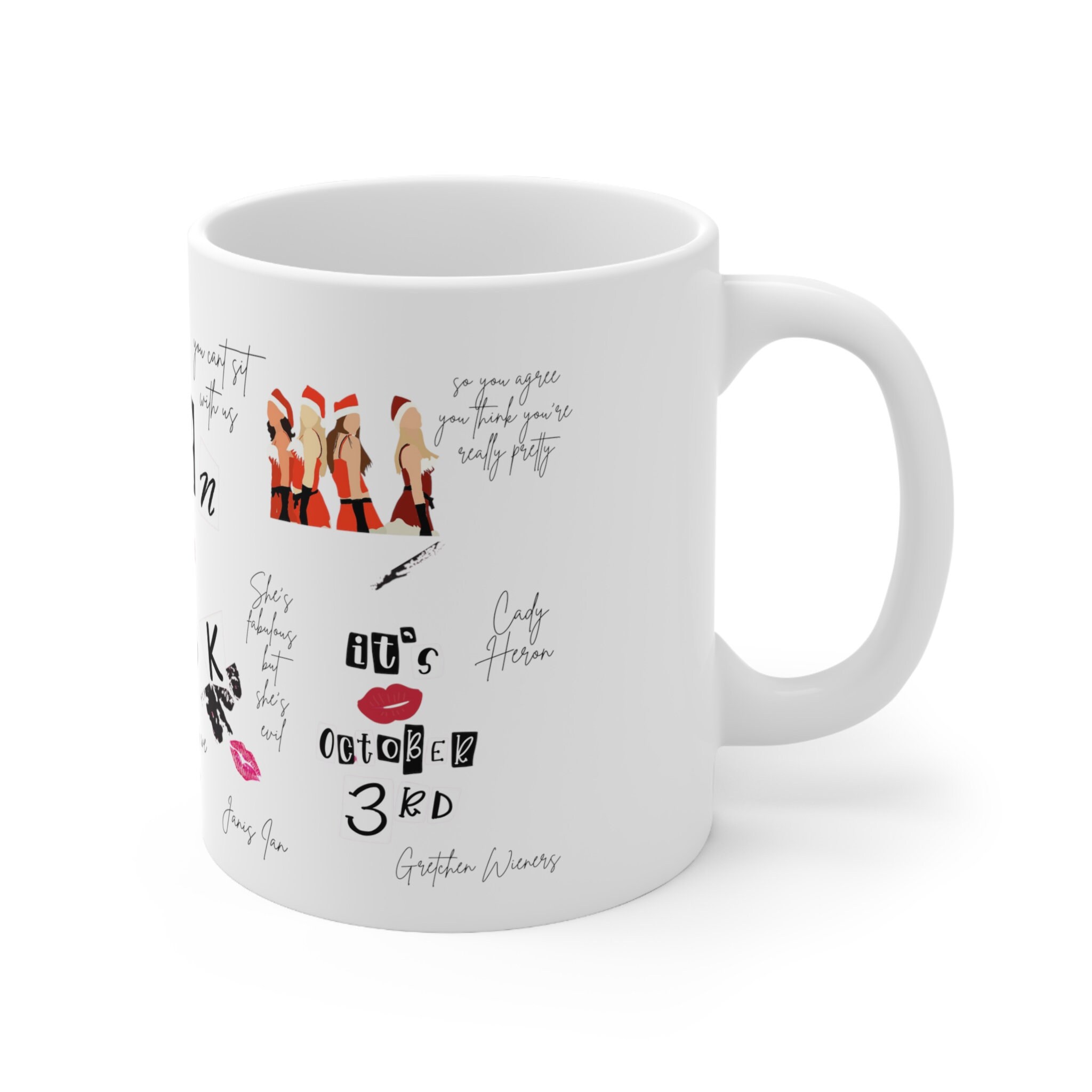 Burn Book Mean Girls Mug White Edition 11oz - Etsy