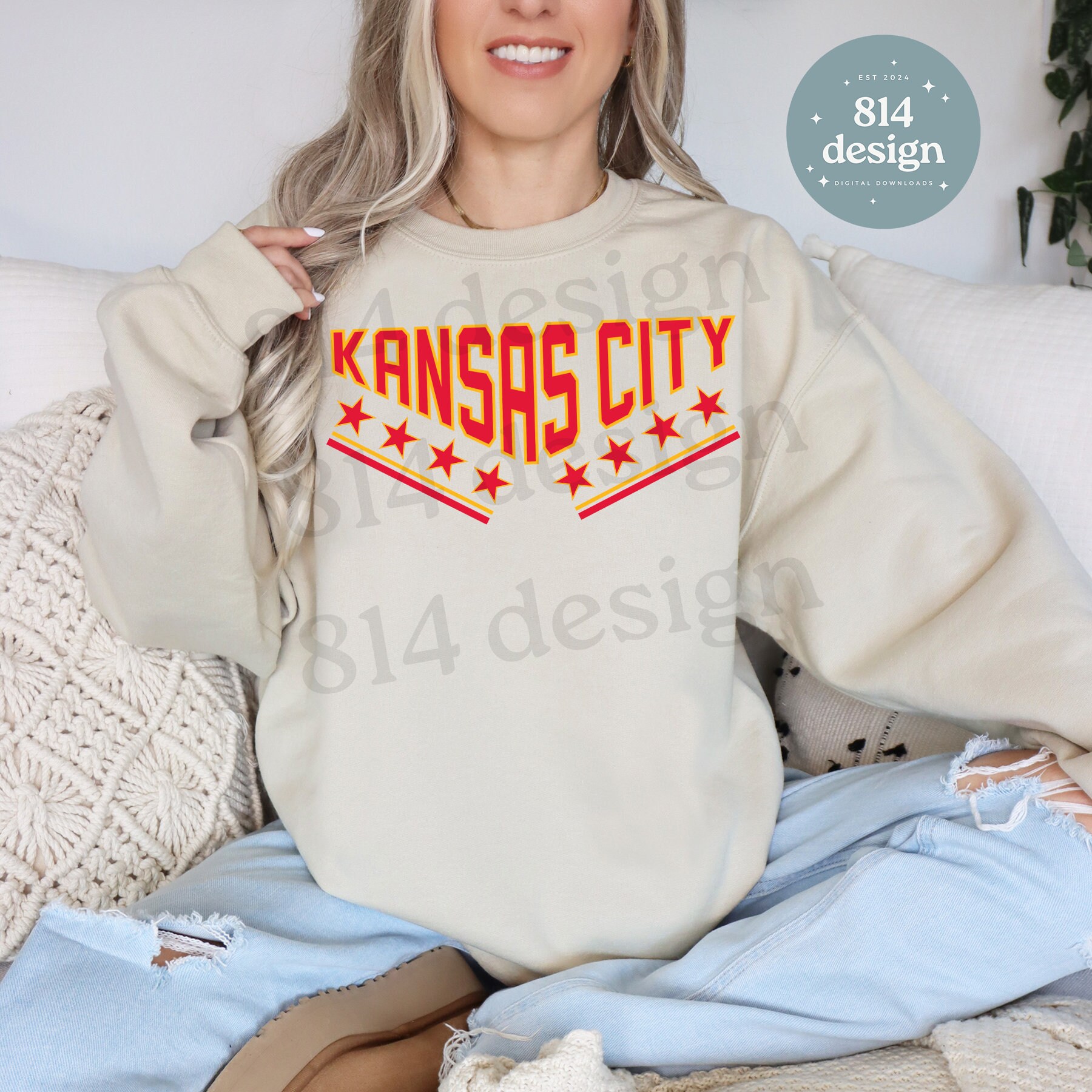 Kansas City Football Varsity Vintage PNG, Kelce Jpg, KC Retro Stars ...