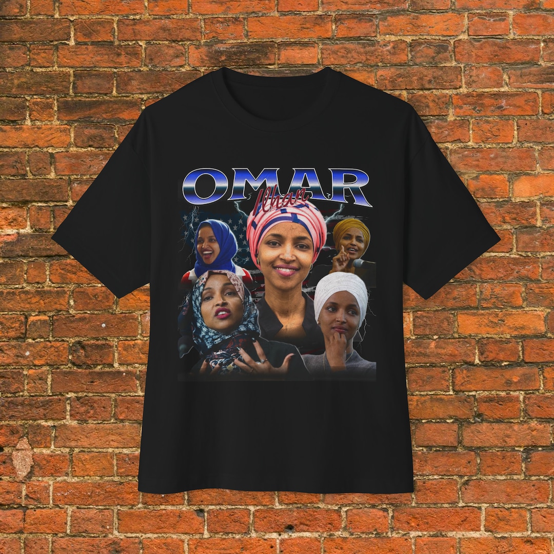 Retro Ilhan Omar Shirt Ilhan Omar Homage Tshirt Ilhan Omar Fan Tees Ilhan Omar Retro 90s Sweater ...