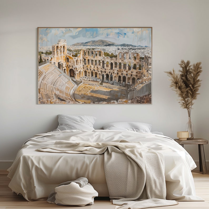 Odeon of Herodes Atticus Art Print Travel Art Print Digital Download ...