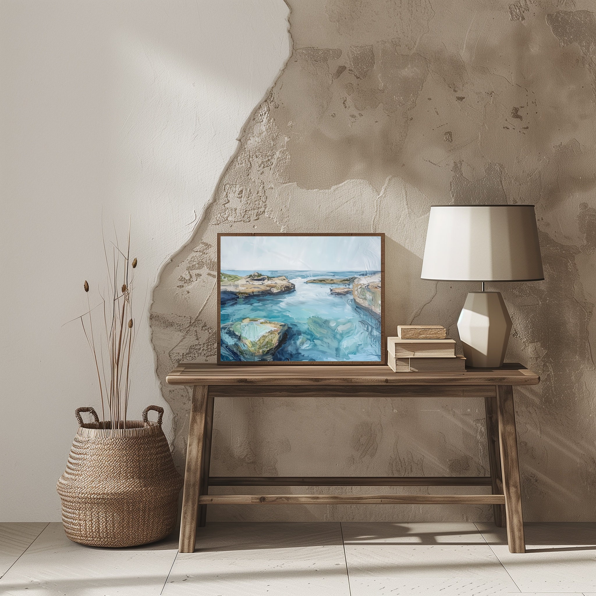 Mornington Peninsula Rock Pool Printable Artwork Travel Art Print ...