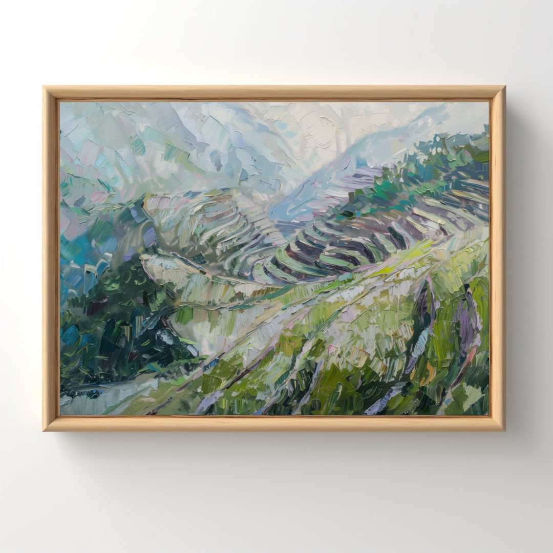 Tegallalang Rice Terraces Printable Artwork | Travel Art Print ...