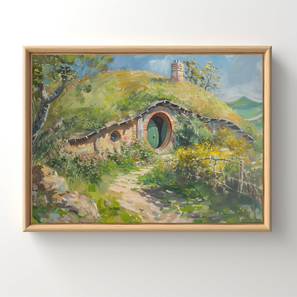 Printable Hobbiton Wall Art | Travel Art Print | Digital Download ...