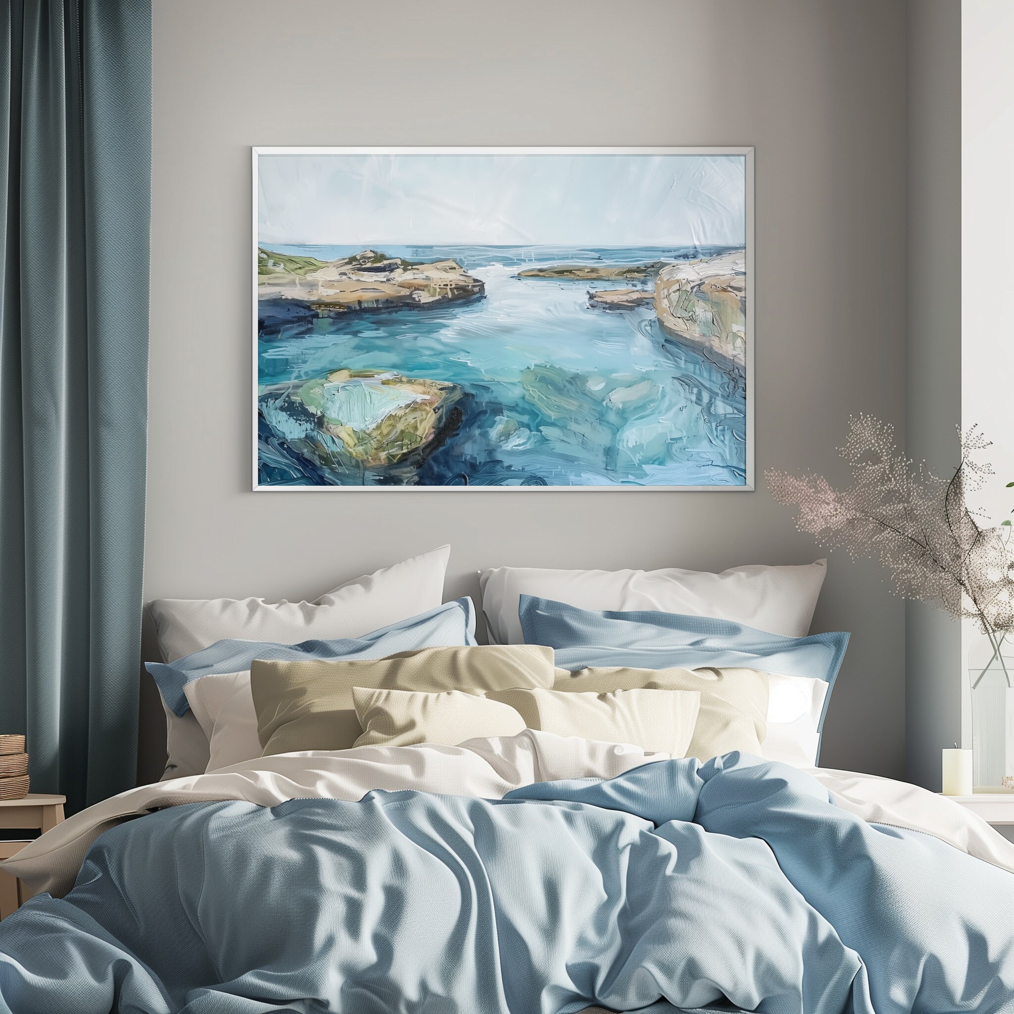 Mornington Peninsula Rock Pool Printable Artwork Travel Art Print ...