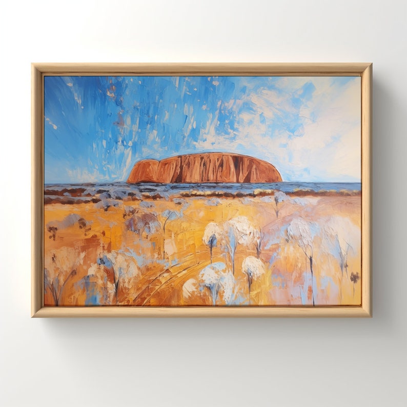 Printable Uluru Wall Art Travel Art Print Digital Download Iconic ...