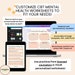 CBT Therapeutic Bullet Journal Canva Template CBT Therapy Worksheets ...