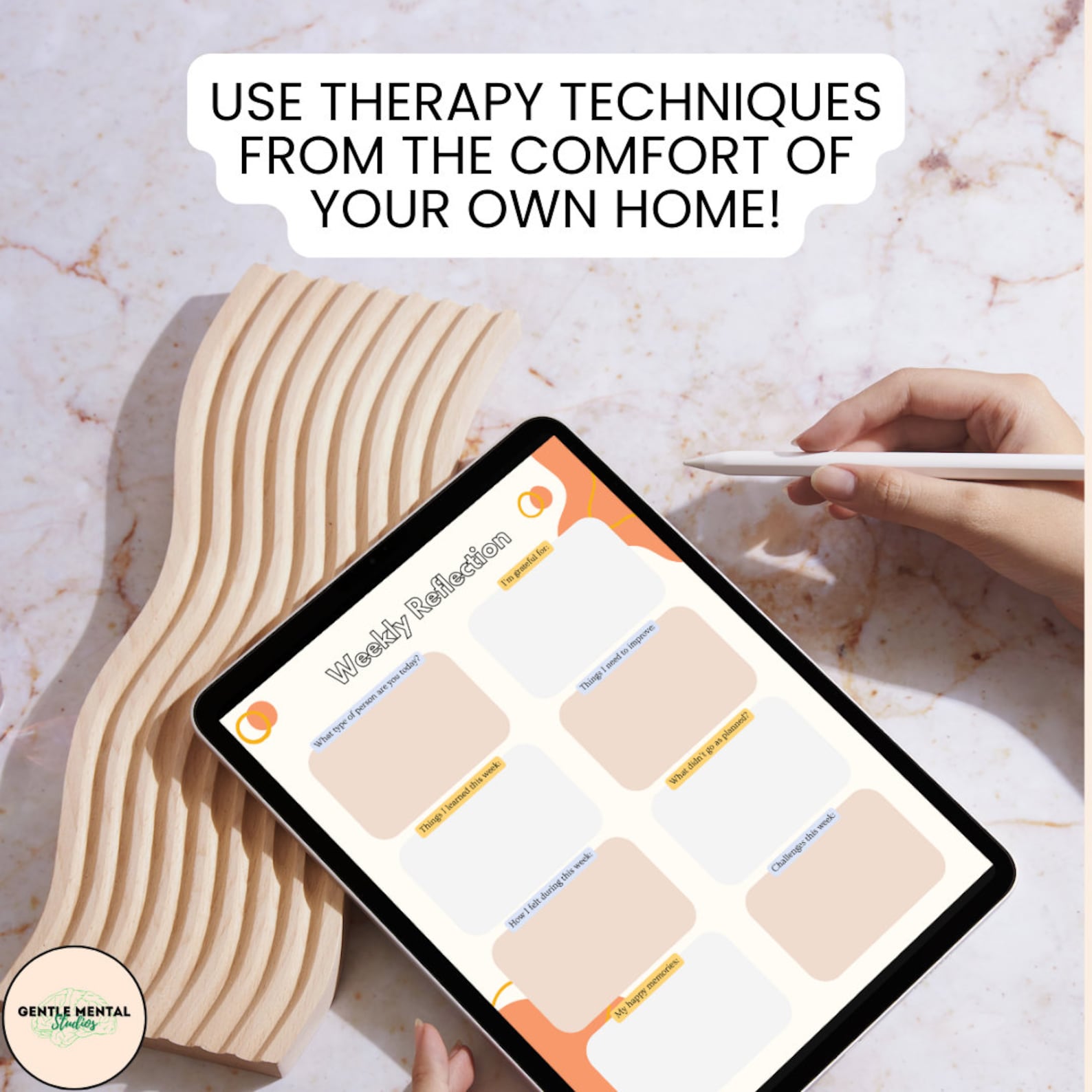 Mental Health Worksheet Templates: Therapy Reflection Exercises (canva ...