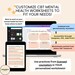 CBT Mental Health Therapy Worksheet Canva Template Includes Editable ...