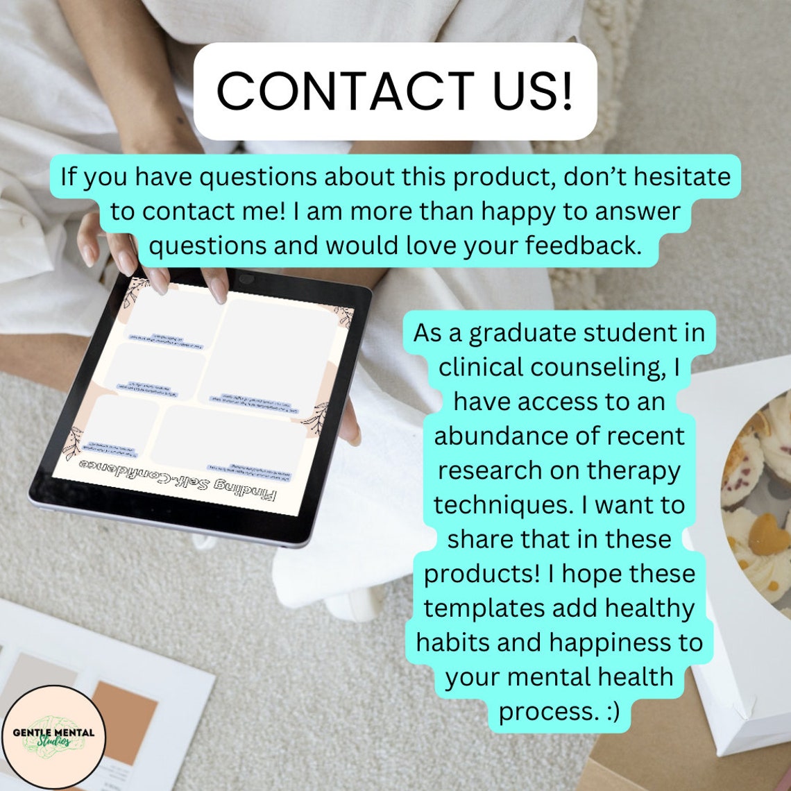 Acceptance + Awareness Mental Health Worksheet Canva Templates: EDIT ...