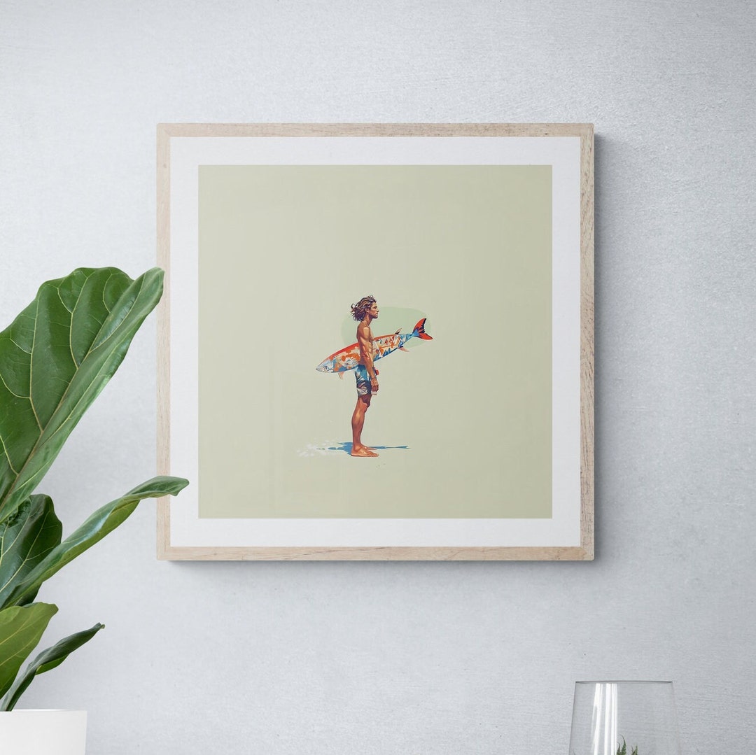Fish Are Friends | Surfer Dude Holding A Fish - Fish Surfboard - Surf ...